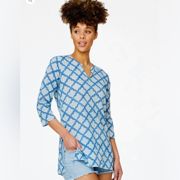 Roberta Roller Rabbit | Tops | Roller Rabbit Jemina Kurta Top S | Poshmark